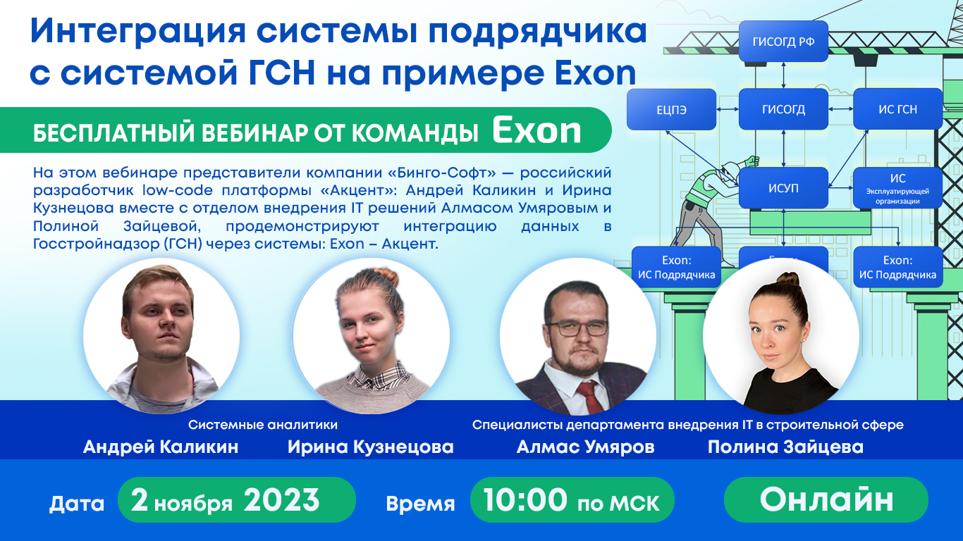 Интеграция системы подрядчика с системой ГСН на примере Exon