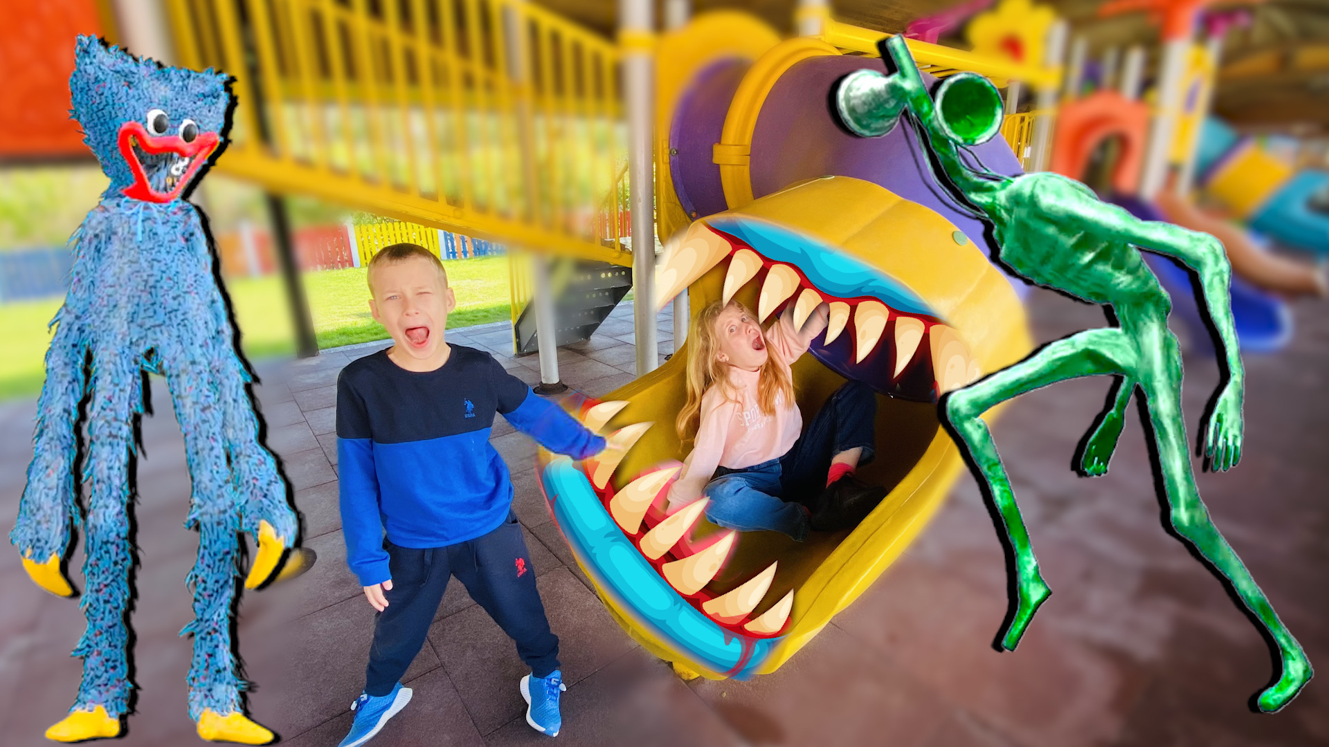 Хаги Ваги против Сиреноголового и горки пожиратель 1 серия