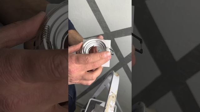 Монтаж светильников на натяжном потолке. Внутренняя и наружная вклейка. Как правильно делать?