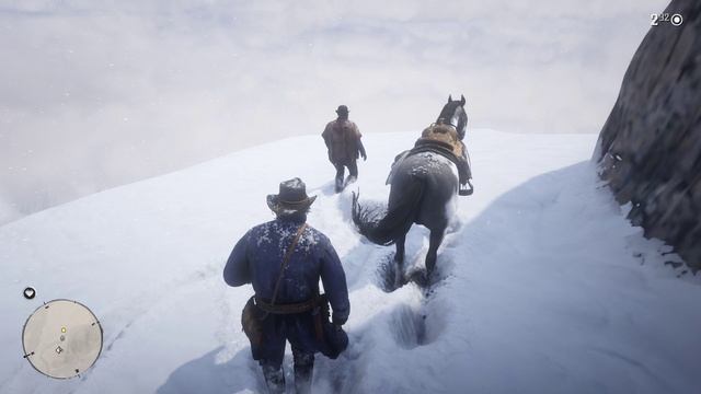 Горы и снежная метель. Прохождение RDR2 на старом ПК. Часть 2.