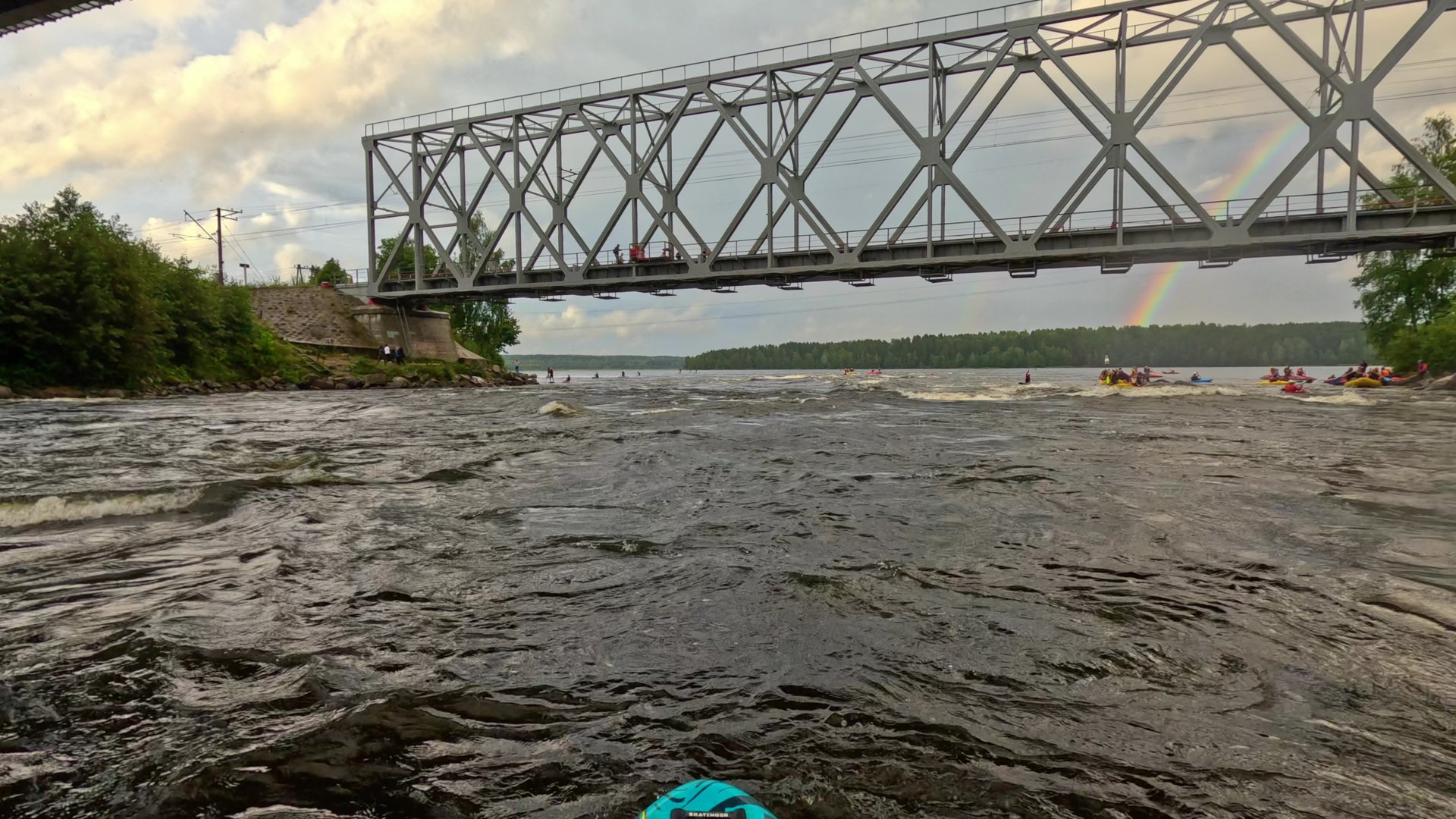 Река Волчья, сплав на сапе, пороги в Лосево 2024