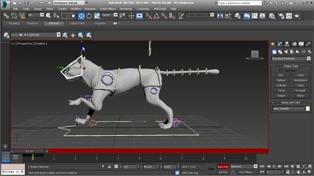 03. Blocking in the first pose