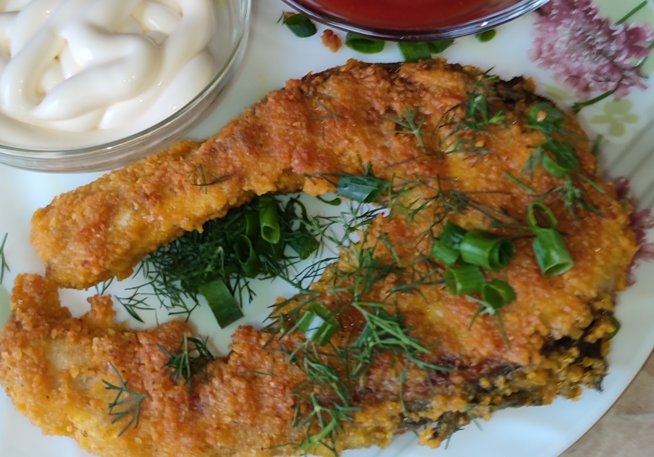 Жаренный сазан в хрустящей корочке!