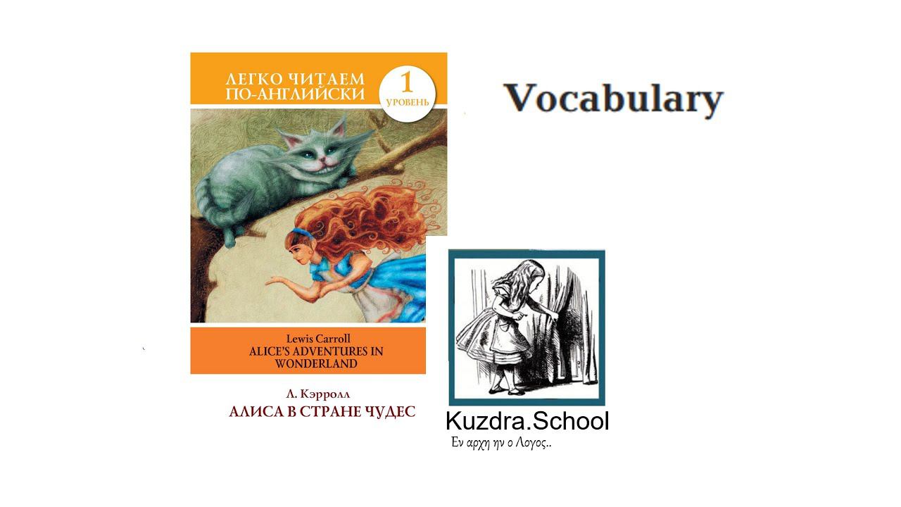 Alice's adventures in Wonderland. Vocabulary. Audio karaoke.