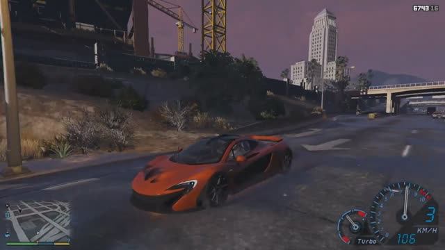 GTA V Mclaren P1 звук двигателя Mclaren
