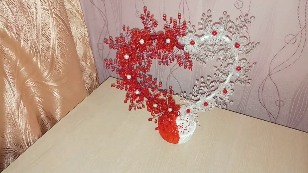 Сердце из бисера//Подарок к дню влюбленных