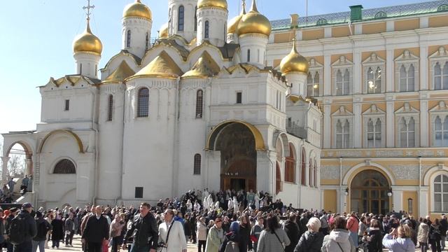 Благовещенье на Соборной площади. Благовещенский собор Московского Кремля. 07.04.23