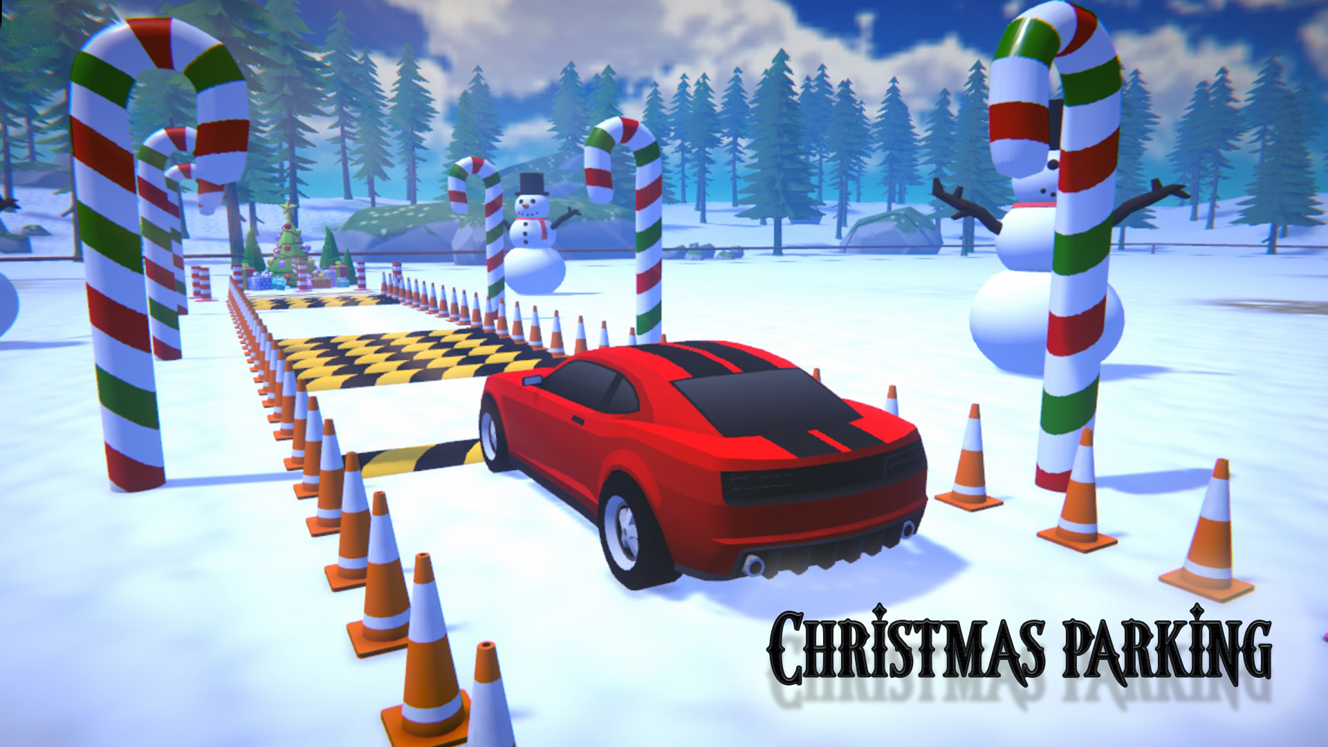 Рождественская парковка. Машинки | Christmas Parking