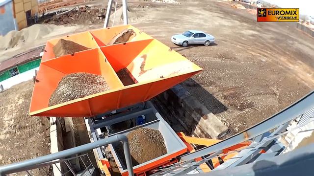 БЕТОННЫЙ ЗАВОД EUROMIX CROCUS 30/750.4.5 COMPACT 2 | Работа завода в г. Саянск
