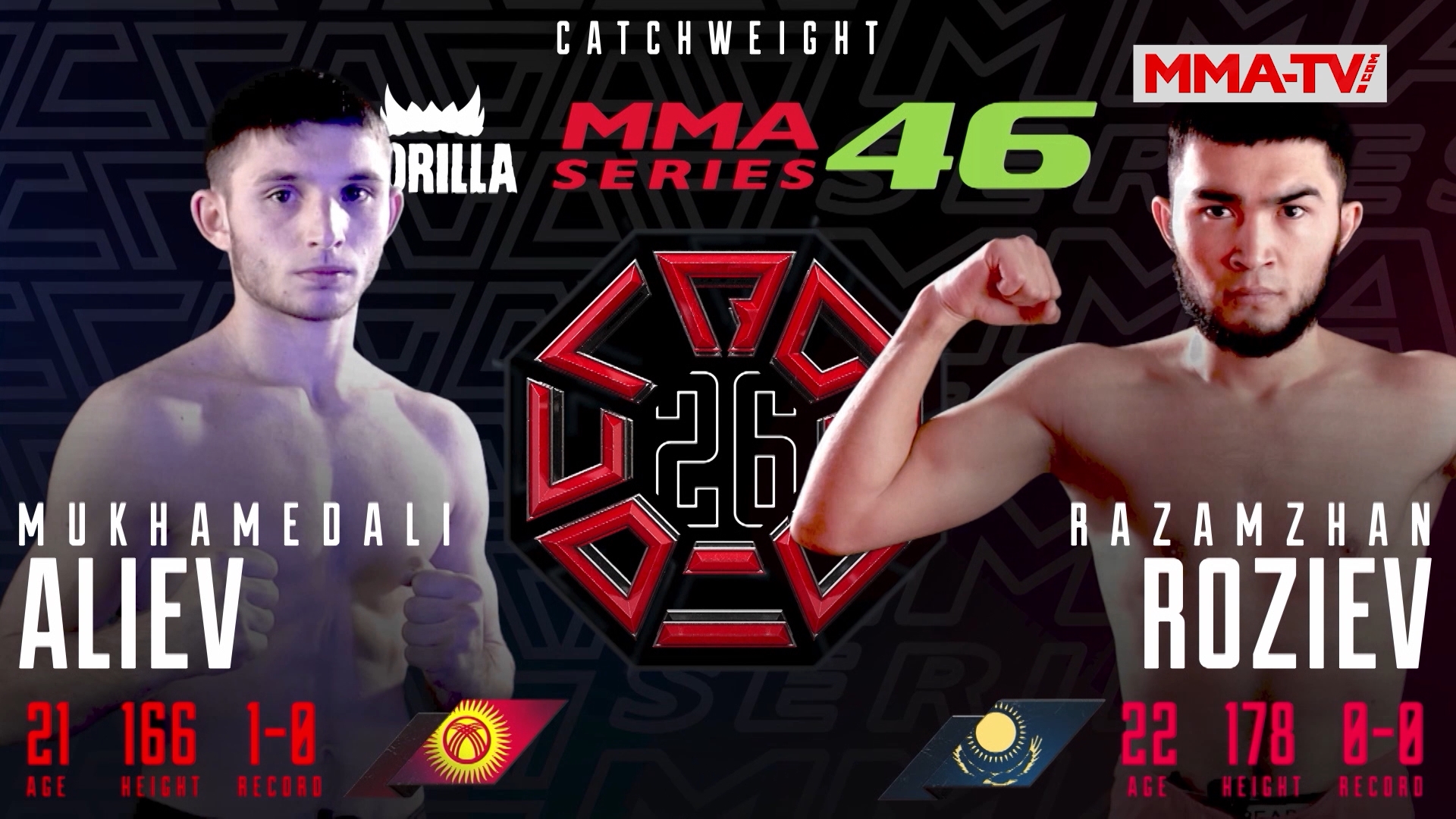 ММА СЕРИЯ-46: OCTAGON 26 | Мухаммадали Алиев (Кыргызстан) - Разамжан Розиев (Казахстан)