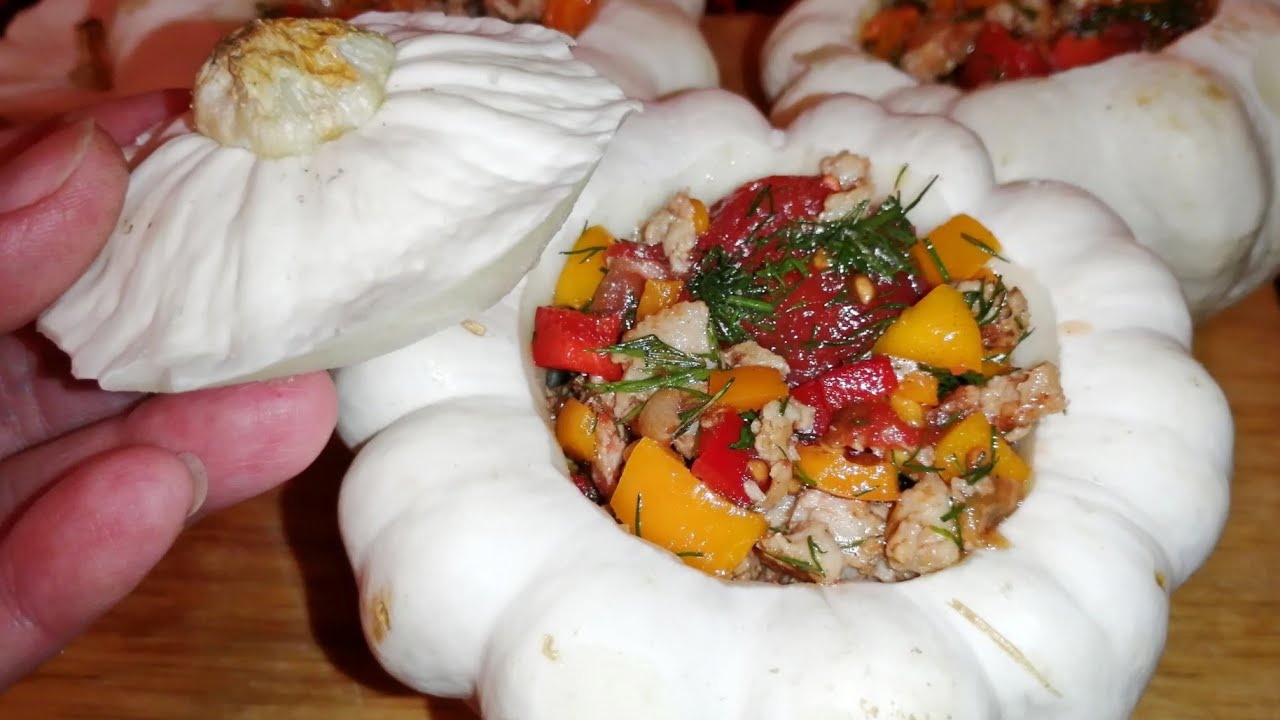 Как приготовить фаршированные патиссоны - Патиссоны в духовке