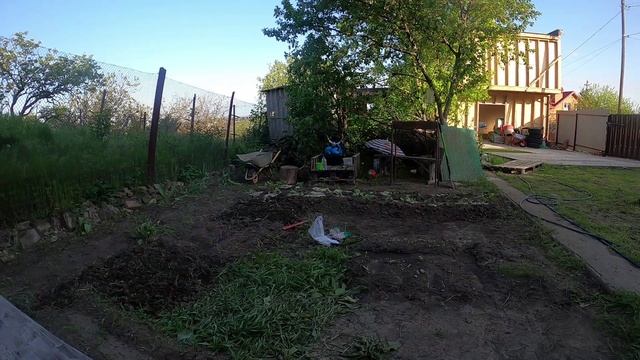 Грядки в форме мандалы спроектированы и засажены! Наша садово-огородная жизнь