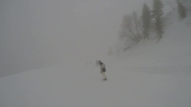 2024-03-04. Сочи. Роза Хутор. Явор (зелёная). ТУМАН