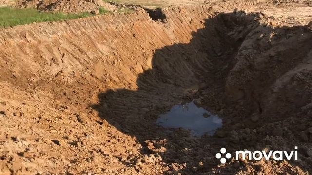 ПРУД. СВОЙ ПРУД. РОЖДЕНИЕ ПРУДА!!! Очередной день копки. Копаем свой пруд. Пруд без пленки.