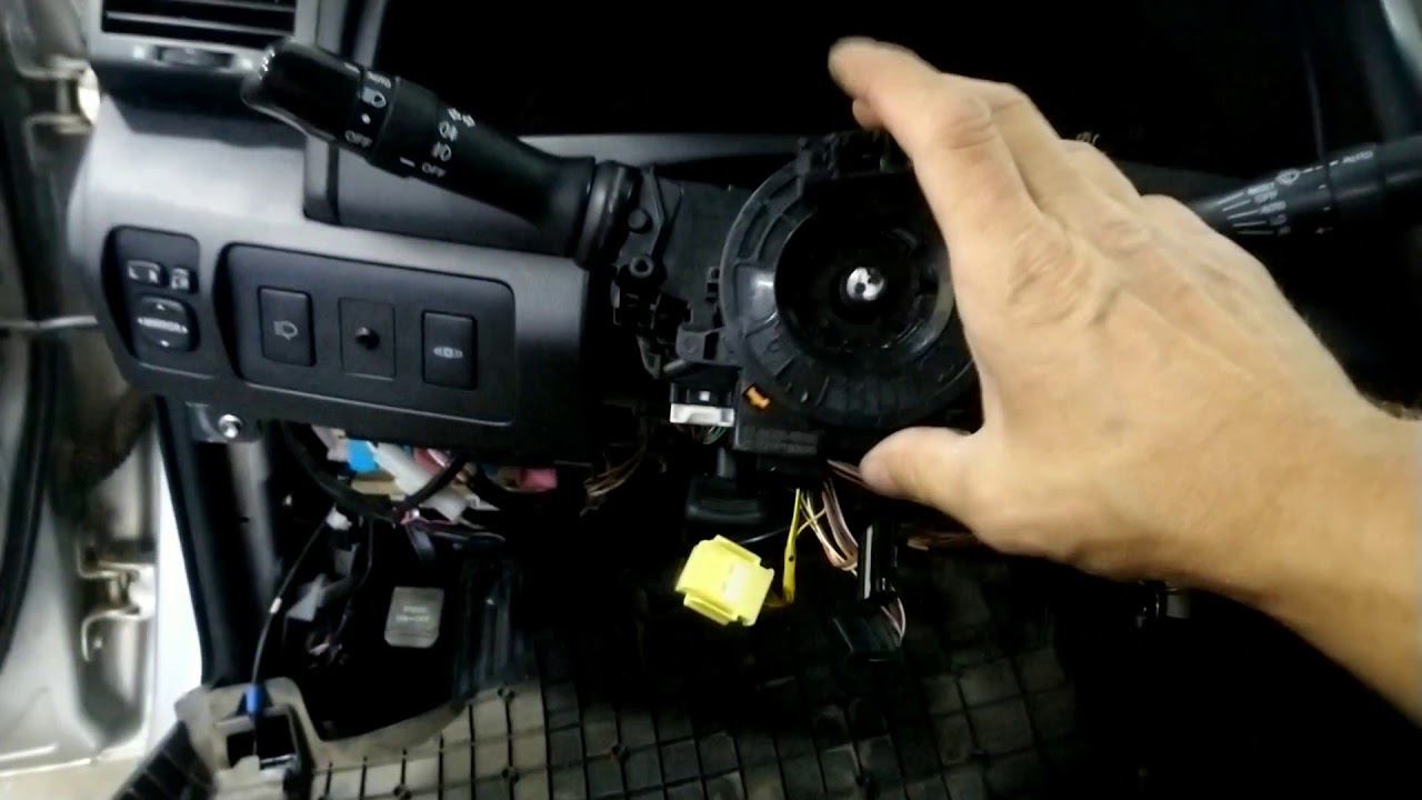 TOYOTA KAMRI 40, замена шлейфа руля!
