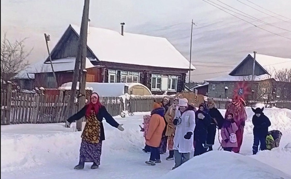Колядки в нашей деревне