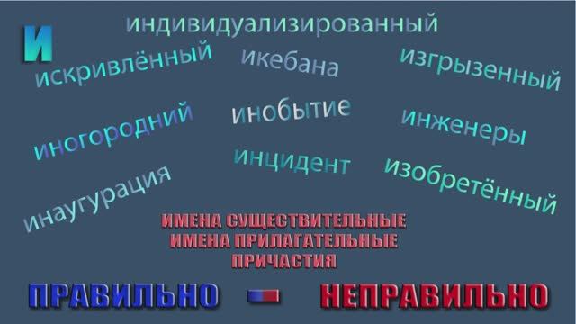 Выберем правильную форму. Проблемные имена существительные, имена прилагательные и причастия на "И".