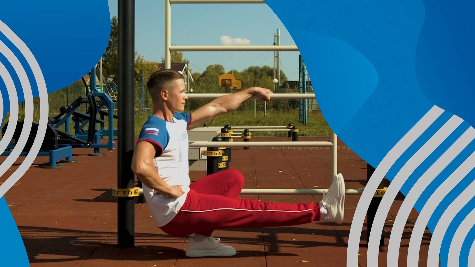 Приседания у шведской стенки на одной ноге