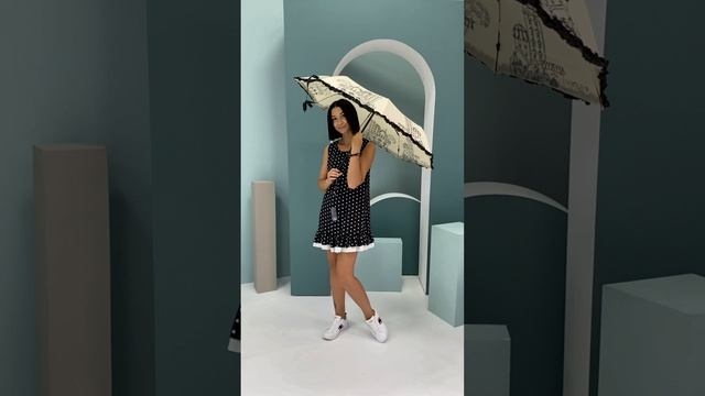 Зонт женский Flioraj Бежевый 3 сложения Автомат Антиветер 250106 FJ