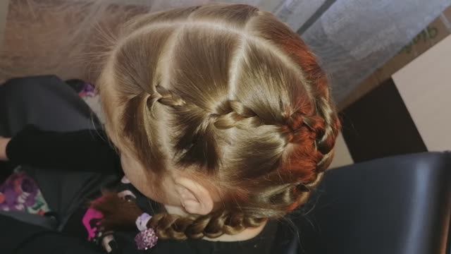 Детская прическа "Водопады"