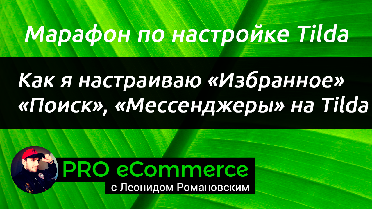 Как я настраиваю виджеты избранное, поиск и мессенджеры на Tilda