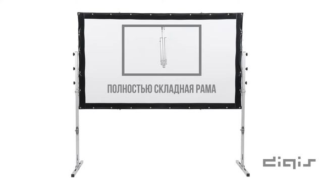 Экраны мобильные рамные на ногах Fast-Fold серии Show от Digis