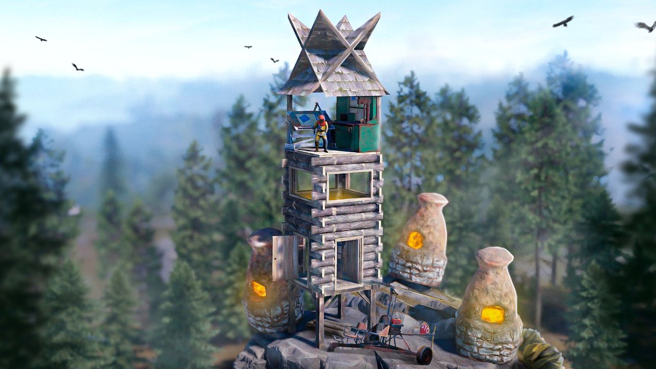 Построил СКРЫТЫЙ ДОМ на ОДНОМ ФУНДАМЕНТЕ в игра Rust/Раст