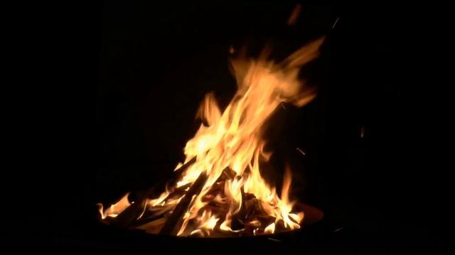 Ночной костер у озера со звуками грозы, ветра, дождя Как на рыбалке Эффект присутствия Видео картина