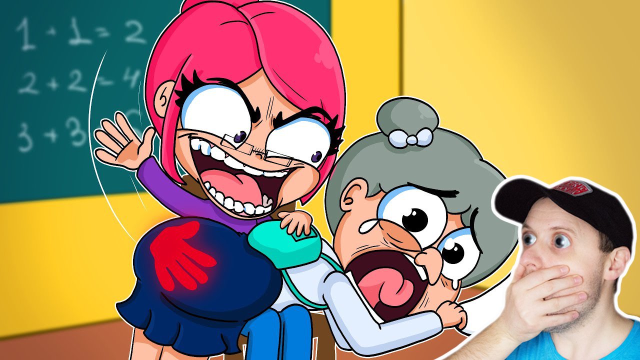 ПОМЕНЯЛАСЬ ЖИЗНЯМИ С УЧИТЕЛЕМ НА 24 ЧАСА ЧЕЛЛЕНДЖ АНИМАЦИЯ | Реакция на Луану