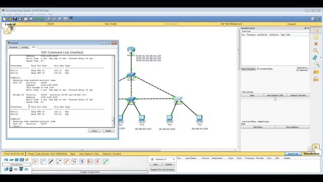 Урок 26 Cisco Packet Tracer. STP (Spanning Tree Protocol)  для нескольких VLAN, Rapid PVST  Часть 2