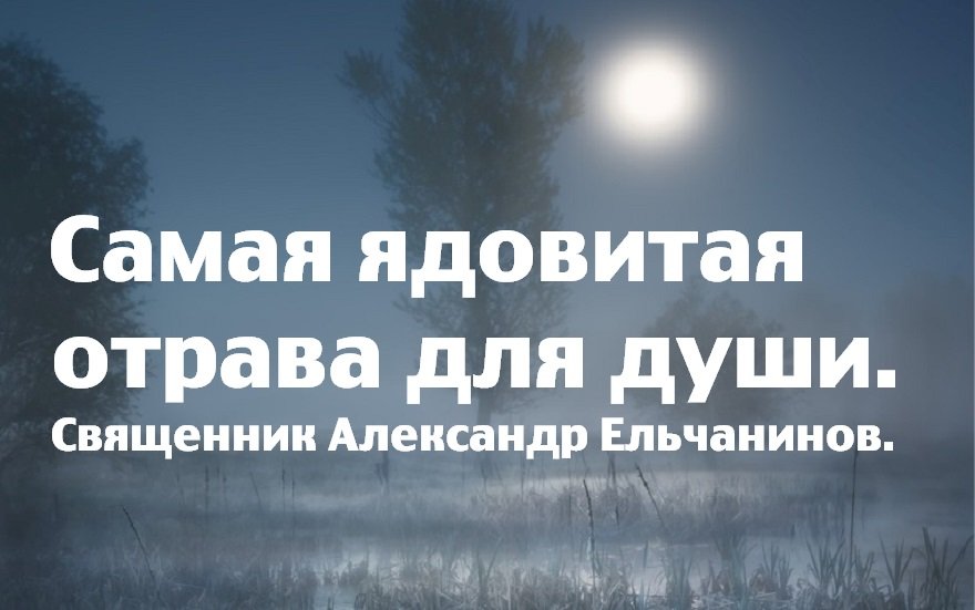 Самая ядовитая отрава для души. Священник Александр Ельчанинов.