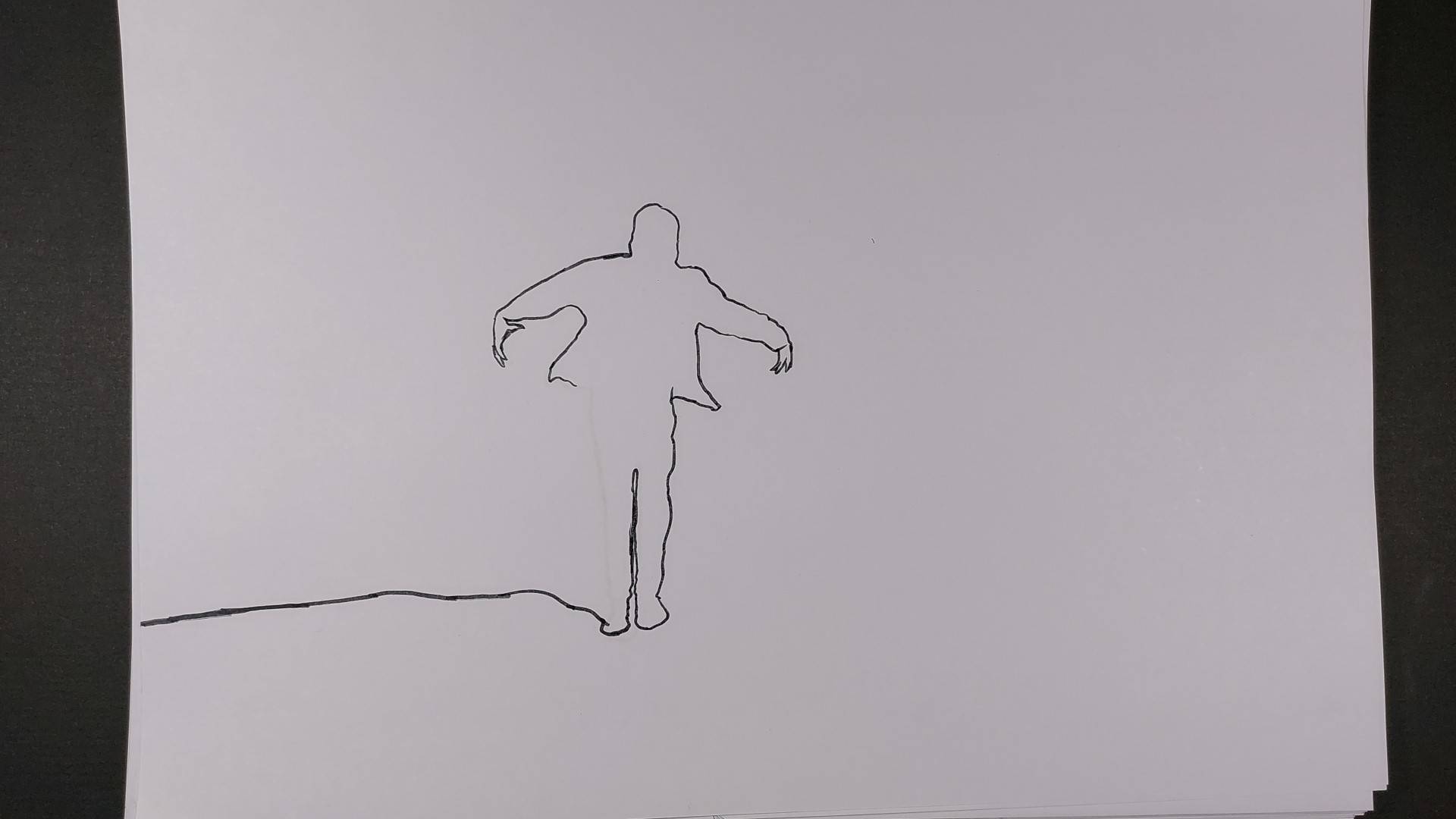 Линия. Анимационный клип в технике рисованной анимации с использованием приёма ротоскопирования