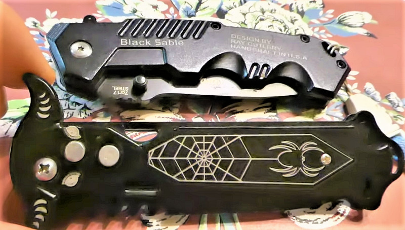 Нож Пегаси (Pegasi) паук - автоматический складной нож с выкидным лезвием с Алиэкспрес. (Китай)..mp4