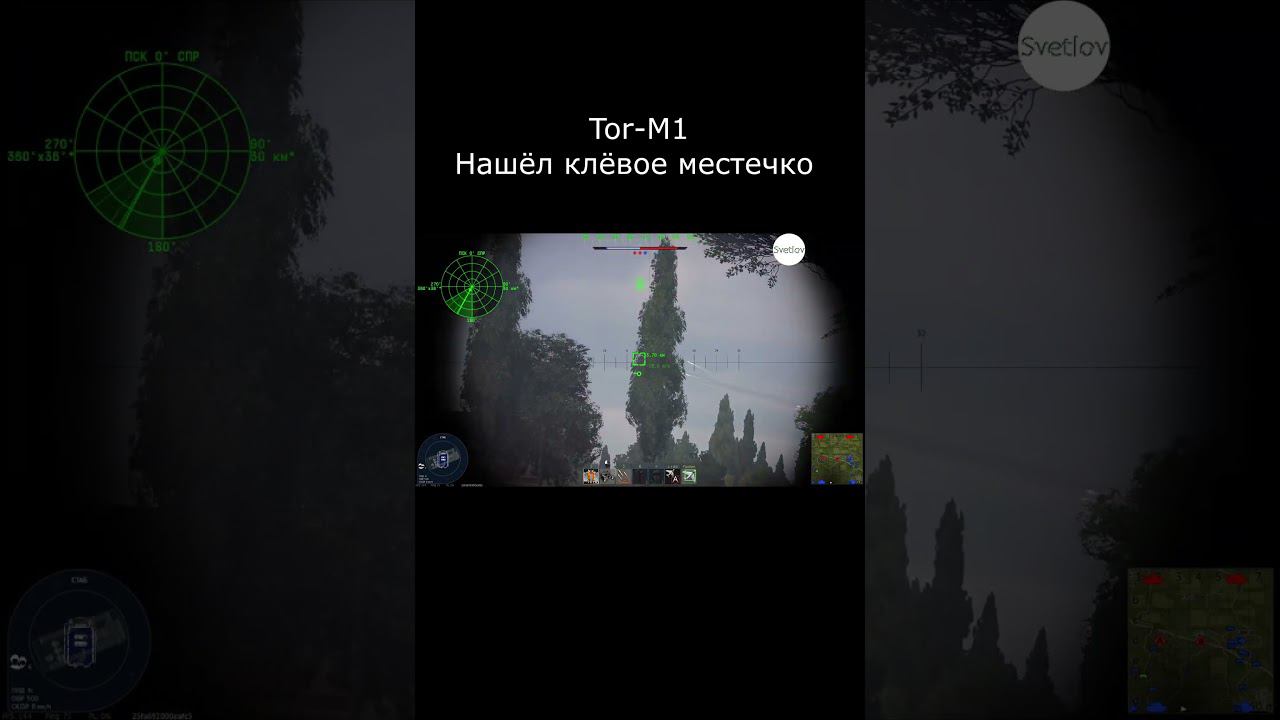 Tor-M1 Нашёл клёвое местечко #shorts   #gaming  #warthunder