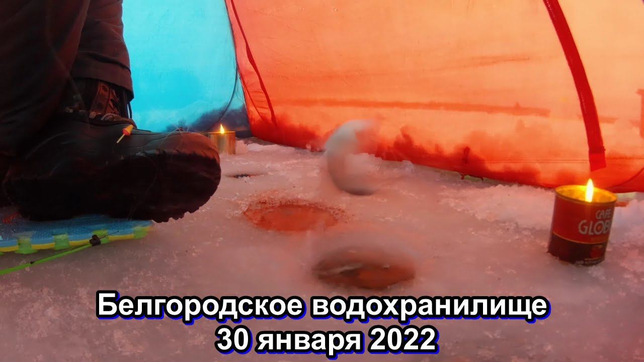 Рыбалка Белгородское водохранилище 30 января 2022 год