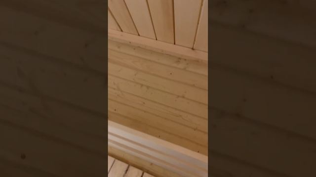 Баня бочка 4 метра с боковым входом.