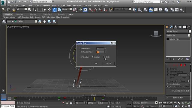 05. Добавление замедления движения с помощью Create Key tool