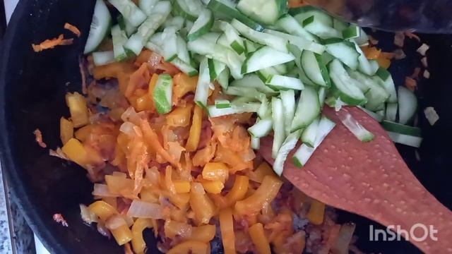 Фунчоза с овощами. Быстро, вкусно, полезно!