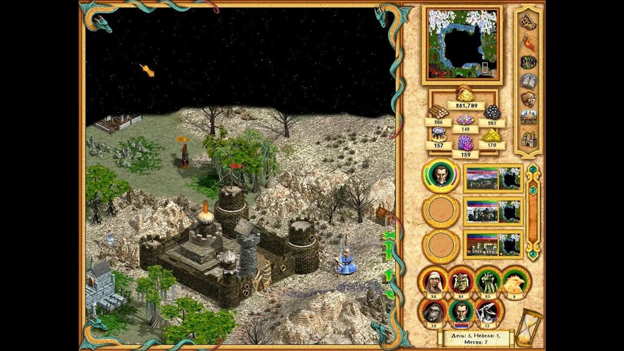 Герои меча и магии 4. Максимальная сложность чемпион 200%. Природа. Наследство Занфаза XL. Часть10.