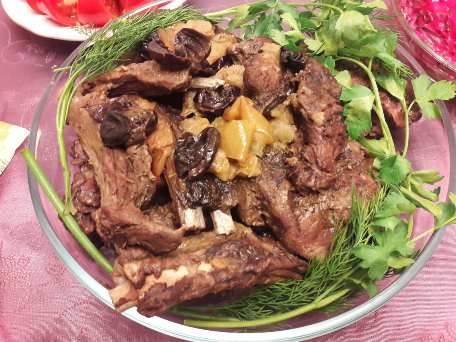 МЯСО КОСУЛИ ЗАПЕЧЕННОЕ СО СПЕЦИЯМИ и ЧЕРНОСЛИВОМ