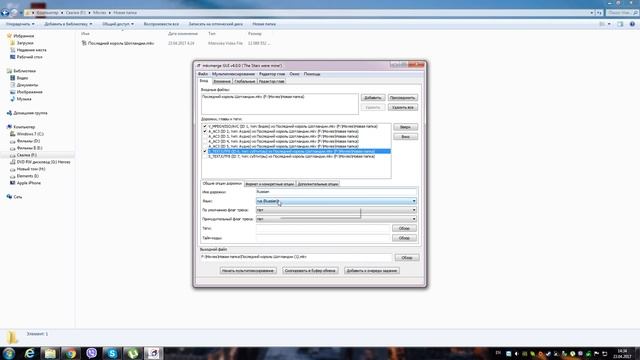 Как убрать лишние звуковые дорожки из фильма