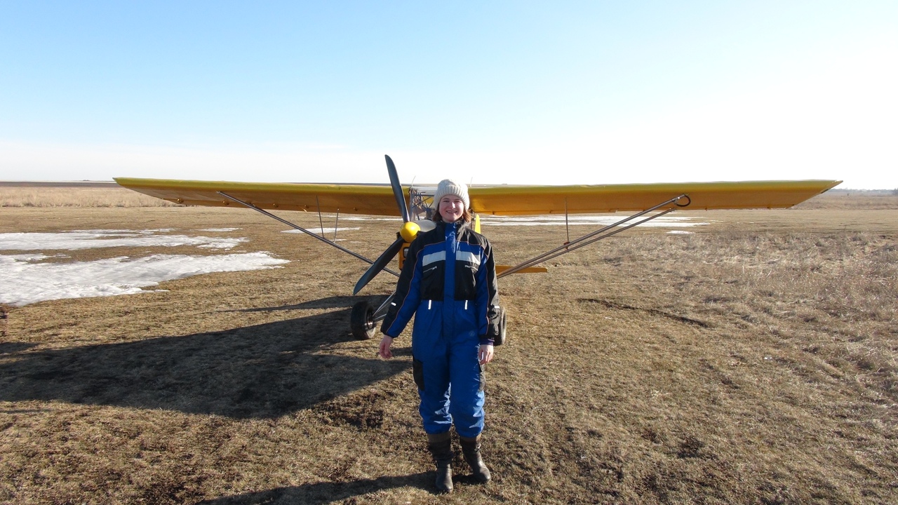 Прогулка на аэродроме. Наслаждаясь весной
