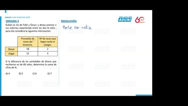 San Marcos Anual 2021 | Semana 10 Aritmética