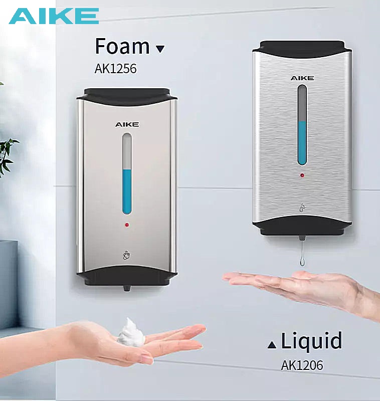Модель AIKE AK1256-1 Автодозатор мыла (Нержавейка).mp4