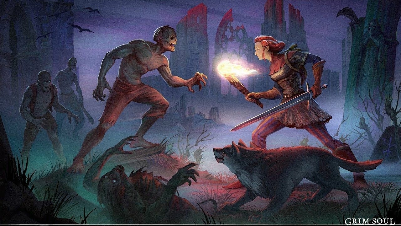 Играю в Grim Soul, выживание в тёмное средневековье!