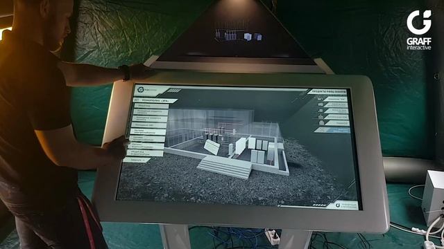 Интерактивная презентация с голографической пирамидой. РОСАТОМ