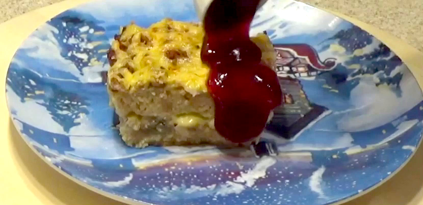 Мясной пудинг к завтраку!