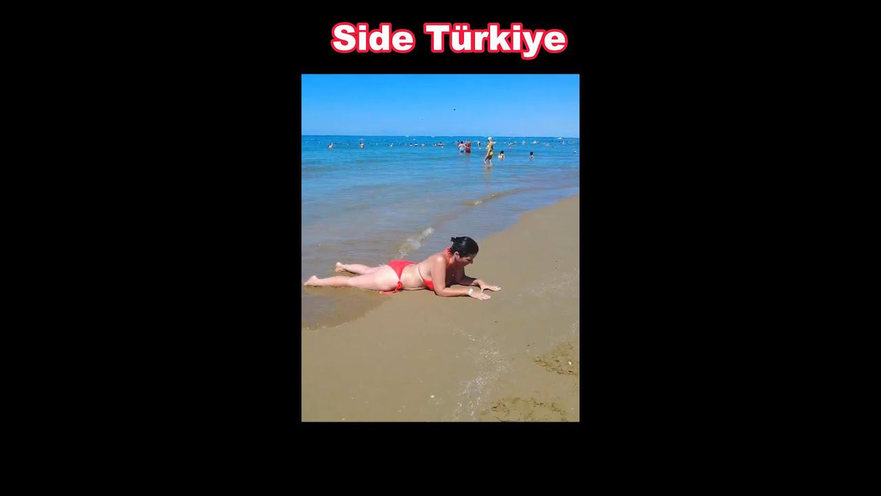 Beach walk Side Türkiye #shorts #side #turkey️☀️