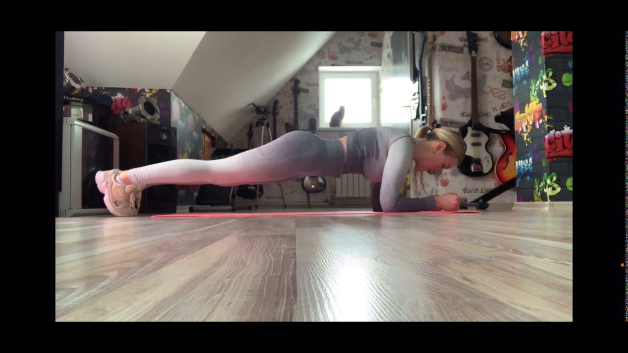 Планка на локтях