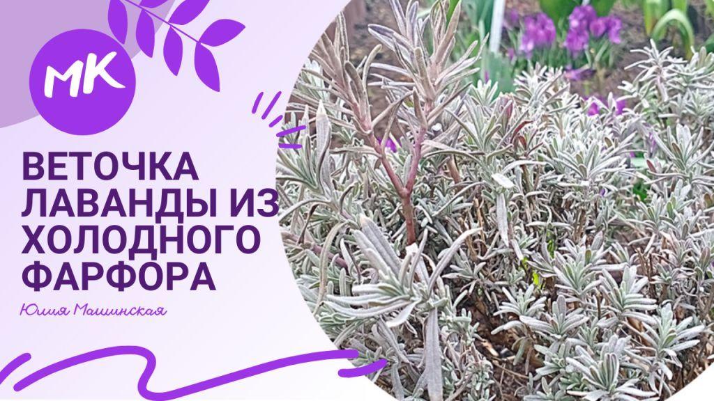 Мастер класс "Веточка Лаванды" из холодного фарфора